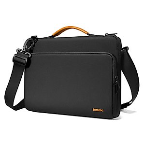 tomtoc 360 Protective Laptop Shoulder Bag for 14-inch MacBook Pro M4/M3/M2/M1 Pro/Max A3112/A3401/A3185 2024-2021, Water-Resistant Carrying Case for 13.5-14.4 Inch Microsoft Surface Laptop 6/5