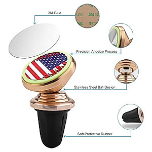 Baseball Softball Lace Magnetic Phone Holder for Car Air Vent Holder Clip Compatible with All Smartphones & Tablets