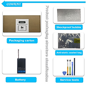 CENIFENX PS Vita Battery SP65M 3.7V 2210mAh Battery Replacement for PS Vita PCH-1001 PCH-1101 1003 1103 Battery with Repair Tool Kit (Not for PS Vita PCH-2000 Battery)