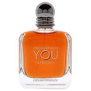 GIORGIO ARMANI Emporio Stronger With You Intensely for Men Eau De Parfum, Clean, 3.4 Fl Oz