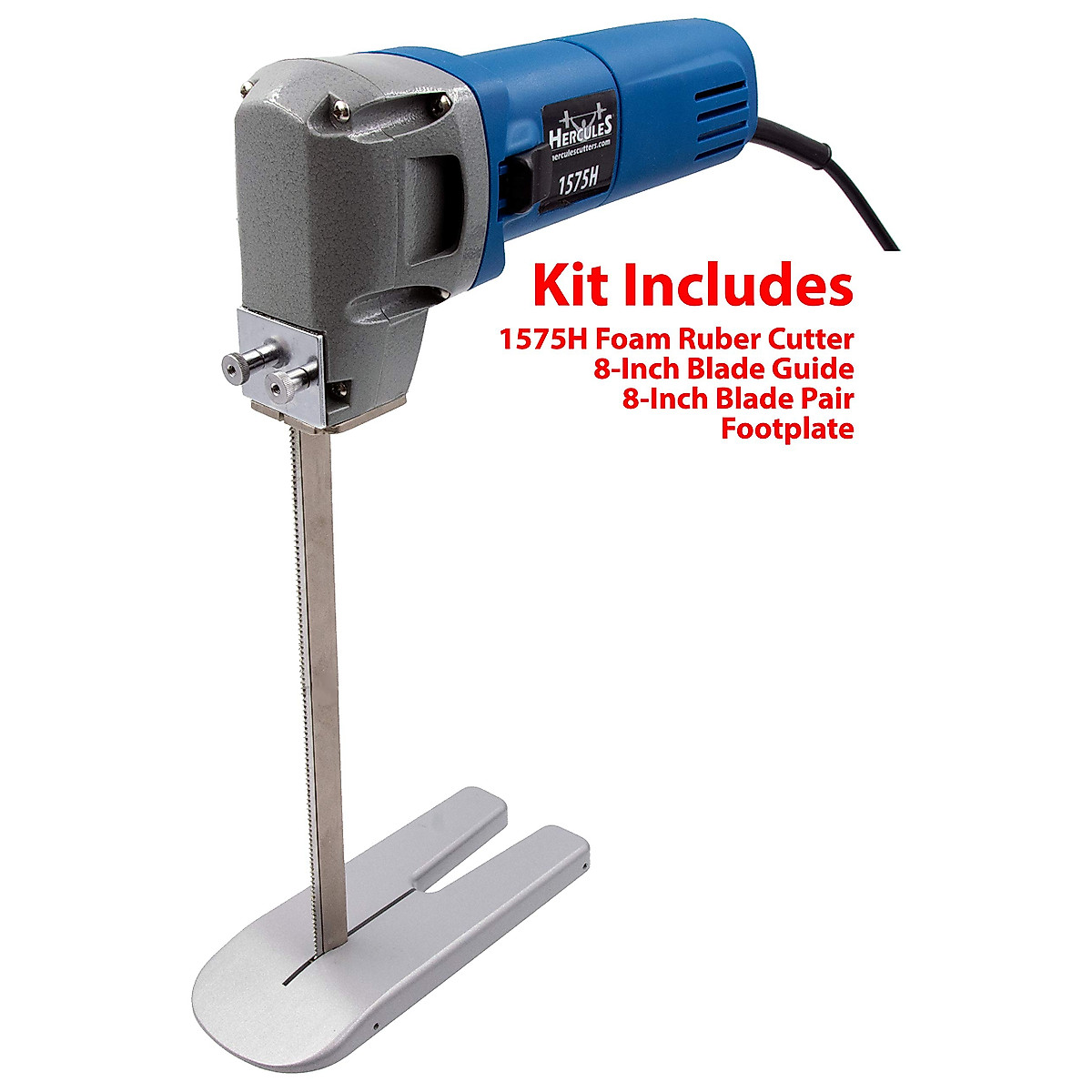 Hercules 8" Foam Rubber Cutter Kit - Heavy-Duty Cutting Tool, Designed for Fast, Production Cutting of all Densities of Foam Rubber & Flexible Plastic Foam - Model 1575H