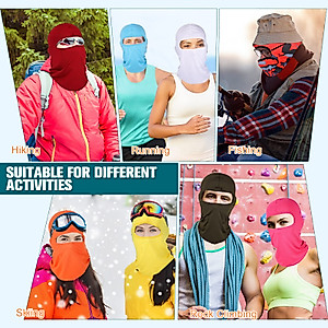 Vicenpal 36 Pcs Balaclava Face Mask Cover UV Protection Windproof Face Protective Cover for Outdoor Sports Motorcycle Running Riding (Classical, Camouflage)