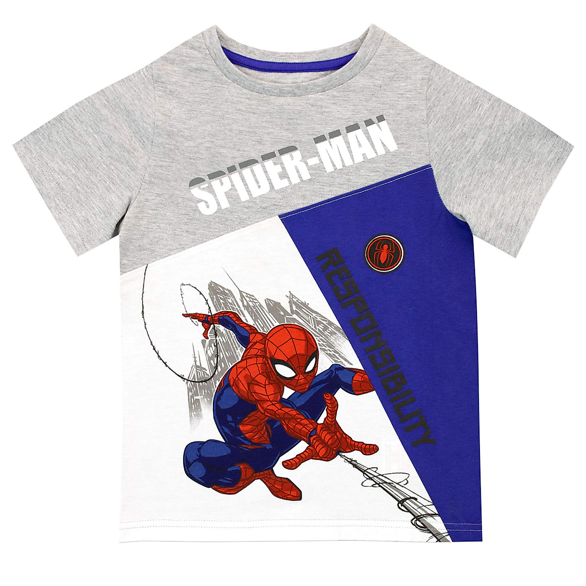 Marvel Boys Spiderman T-Shirt And Shorts Set Multicolored Size 4