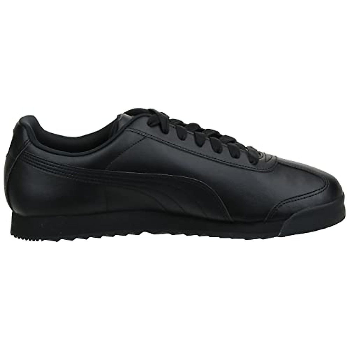 PUMA Mens Roma Sneaker, Basic black-black, 9.5