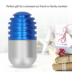 Fidget Slider, Metal Fingertip Toy Capsule Shaped Relieve Anxiety Improve Finger Flexibility Decompression Toy