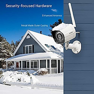 Zmodo Security Camera Outdoor (3 Pack), 1080p Indoor/Outdoor Camera Wireless WiFi, Night Vision, Motion Detection, Cameras for Home Security, Human/Pets/Vehicles Detection, Weatherproof, Remote View
