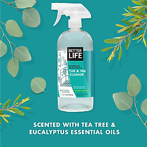 Better Life Natural Tub and Tile Cleaner, Tea Tree and Eucalyptus, 32 Fl Oz (Pack of 2)