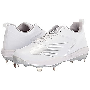 New Balance Women's FuelCell Fuse V3 Metal Softball Shoe, White/White, 8