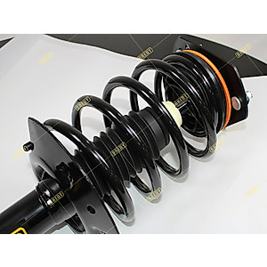 OREDY Pair Front Complete Struts for Honda Civic 1.8L Coupe 2006 2007 2008 2009 2010 2011 Set of 2 Replacements Shock Absorbers with Coil Spring Assembly - 172285 172284