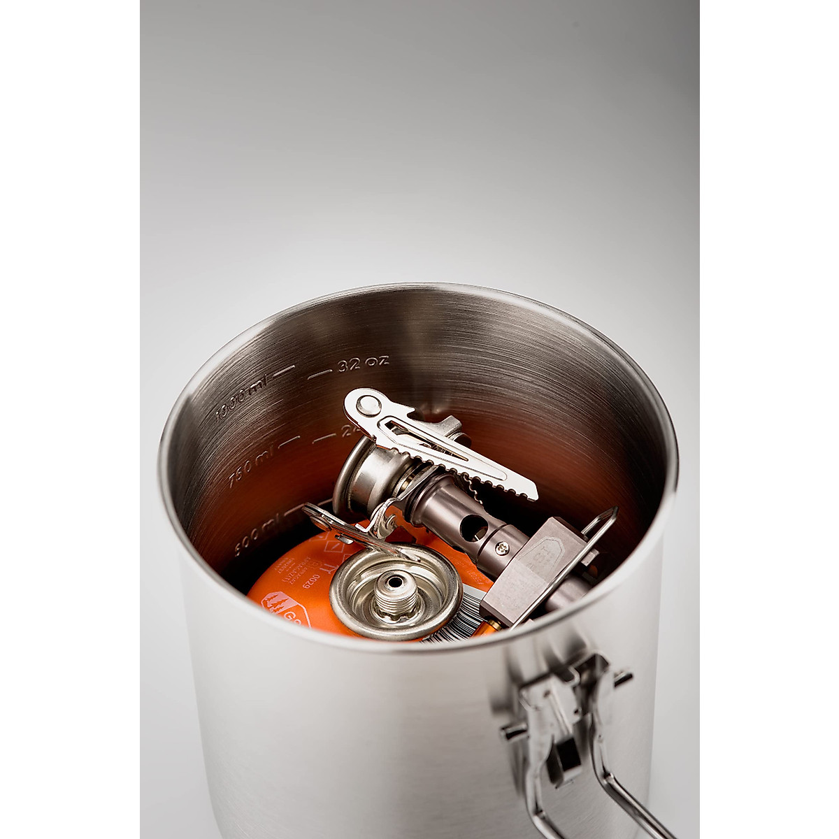 GSI Outdoors Glacier Stainless 1.1 L Boiler For Ultralight Backpacking and Camping