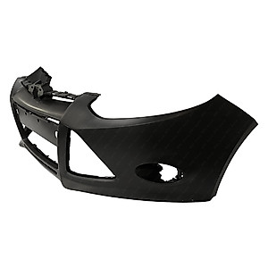 BUMPERS THAT DELIVER - Primered, Front Bumper Cover Fascia for 2012 2013 2014 Ford Focus Sedan/Hatchback 12 13 14, FO1000664