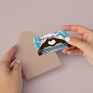 God Cares for You, Matthew 6:30, Bulk Pack of 25 Affirmation Scripture Cards for Kids, Pass it On Christian Bible Verse Cards for Sunday School, Childrens Church, & Youth Group Ministry