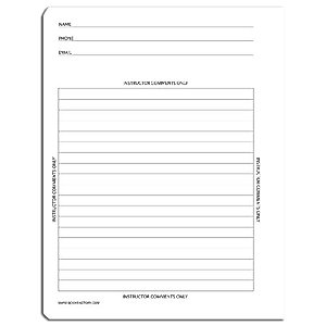 BookFactory Note Taking Notebook/Student Note Taker Carbonless Notebook, 50 Sets of 8 1/2" x 11" Pages - 100 Sheets Total - [Wire-O Bound] (LOG-050-7CW-D (NoteTaking))