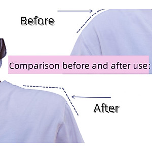 BeeSpring 4 PCS Covered Set-in Shoulder Pads Sewing Foam Polyester Pads (4 White)