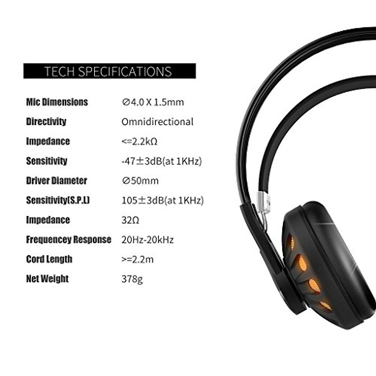 Somic G932 USB PC Gaming Headset 7.1 Virtual Surround Sound,Over Ear Computer Gaming Headphones with LED Lighting and Retractable Microphone