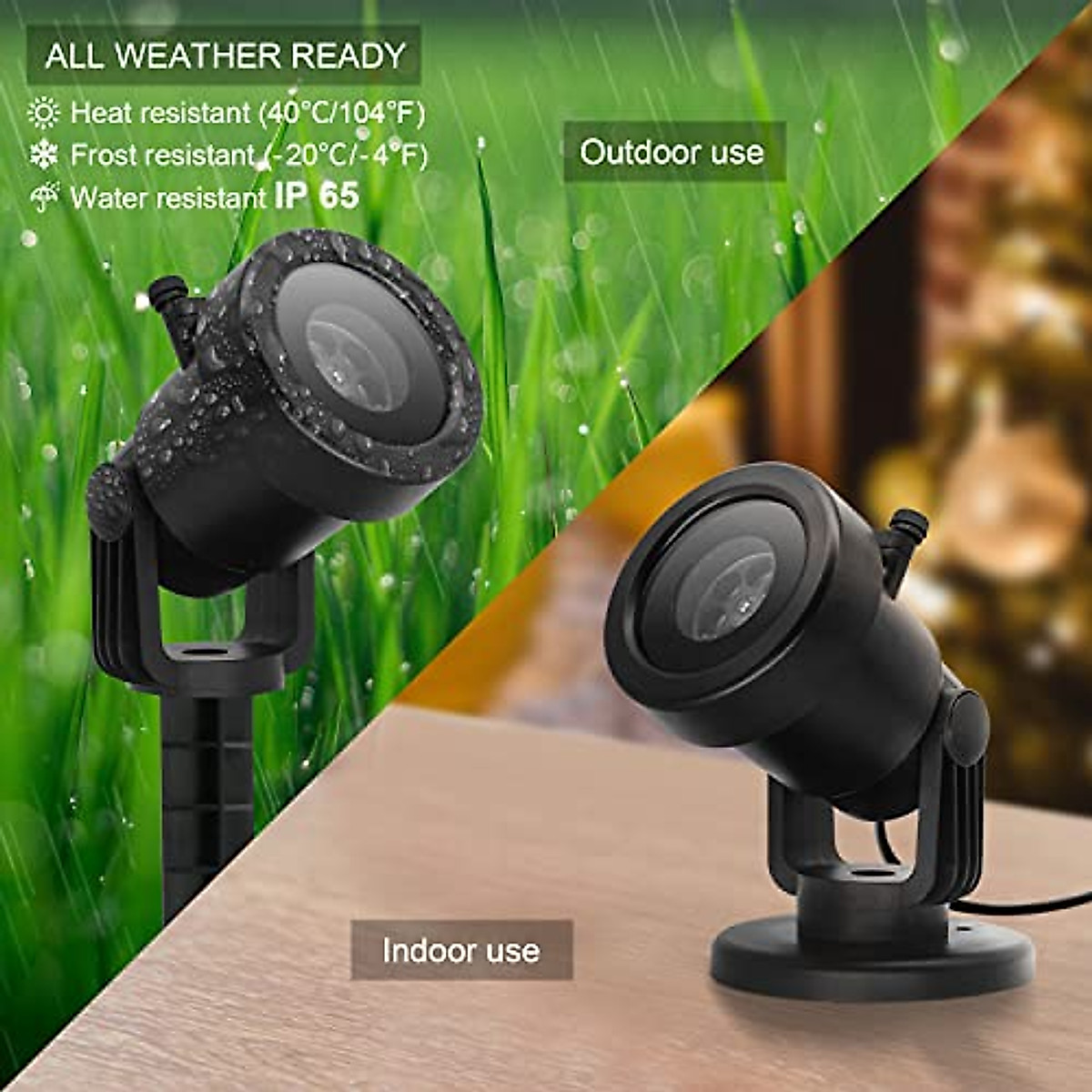 Christmas Light Projector, LANGTU 2022 Upgraded LED Christmas Halloween Lights Outdoor Indoor Snowflake Rotating Projector Lamp with 16 Themes for Garden Party New Year Xmas