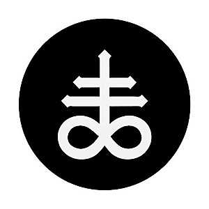 Leviathan Cross Satanic Cross And Alchemy Symbol PopSockets PopGrip: Swappable Grip for Phones & Tablets