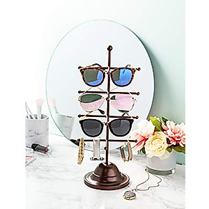 DII Accessory Organization Collection Jewelry Stand, Necklace/Glasses, Bronze