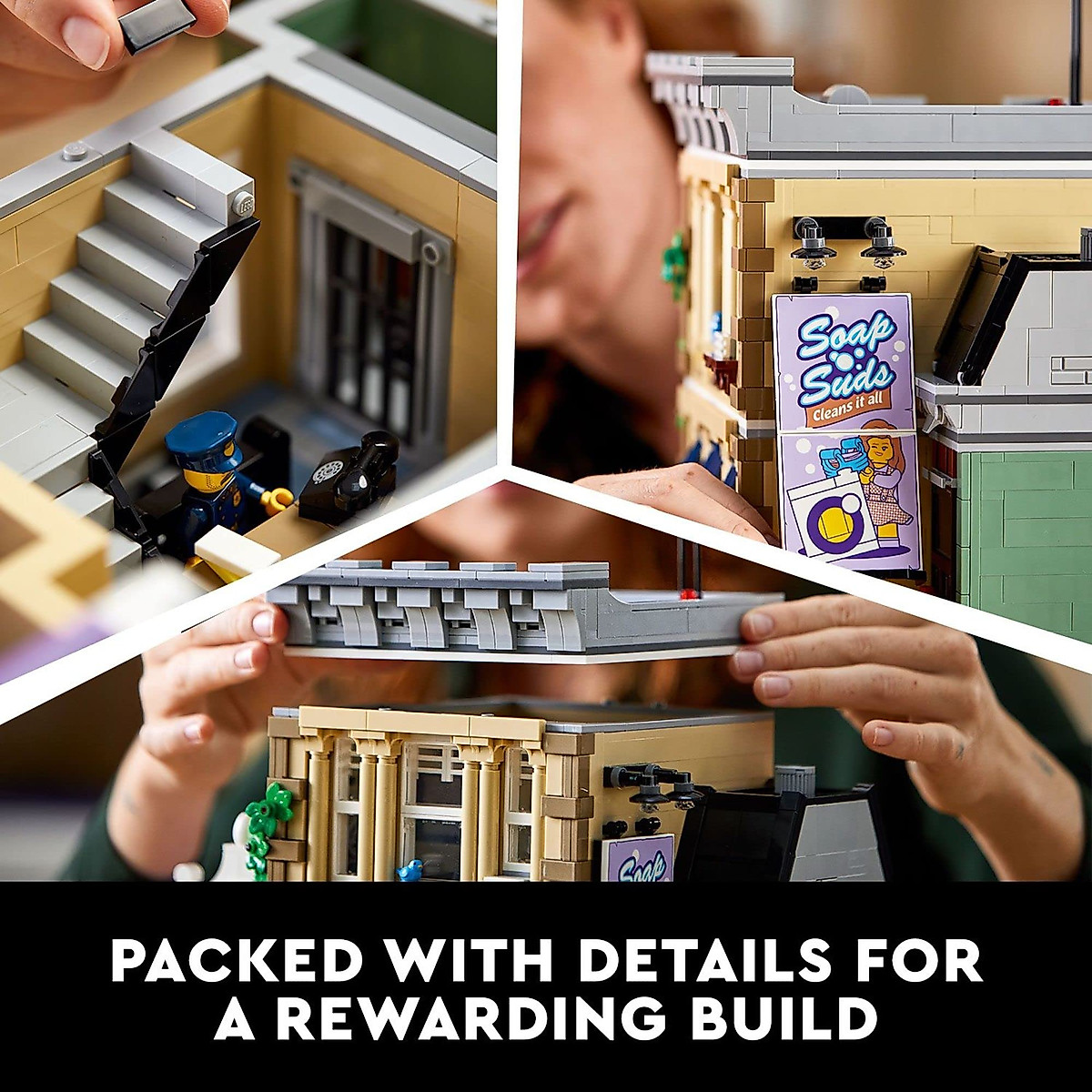 LEGO Police Station 10278 Building Kit; A Highly Detailed Displayable Model for Adults, New 2021 (2,923 Pieces)