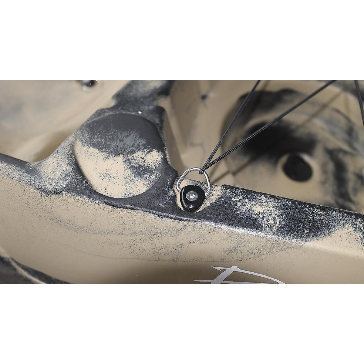 12 Pack of Fishing Rigging D-Ring Kayak with 304 M6 Screw Kit for Boat Canoe Kayak,Give Free Install Tools (Ellipse)