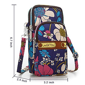 Sports Armband Outdoor Sweat-Proof Running Armbag Cross-Body Shoulder Casual Wallet Purse Gym Fitness Cell Phone Bag Key Holder for iPhone 13 Pro/12 Pro/Xs Max/Xr, Galaxy S10 Plus, Huawei P30 Pro (#2)