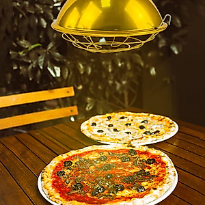 DUEBEL Food Heat Lamp 2 Pack Food Warmer Lamp with 4 Bulbs, Ideal Buffet Food Warmer, Catering Food Warmer, 110V Commercial Food Warmer