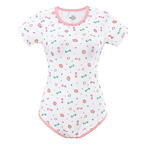 Littleforbig Cotton Romper Onesie Pajamas Bodysuit - Baby Berries Onesie M