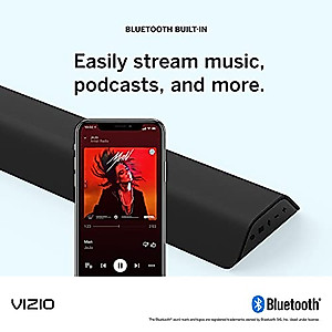 VIZIO V-Series All-in-One 2.1 Home Theater Sound Bar (Renewed) Black