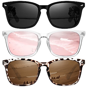 Ougenni Sunglasses Womens Trendy Classic Retro Style Polarized Sunglasses for Women and Men UV Protection