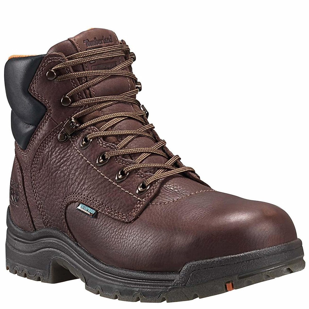 Timberland PRO Men's 26078 Titan 6" Waterproof Safety-Toe Work Boot Industrial, Brown, 12