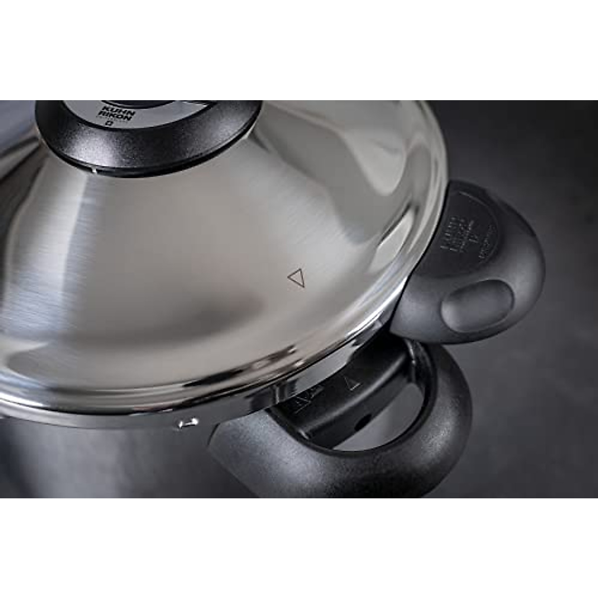 Kuhn Rikon 3762 Duromatic Top Stainless Steel Pressure Cooker with Side Grips, 6 Litre / 24 cm