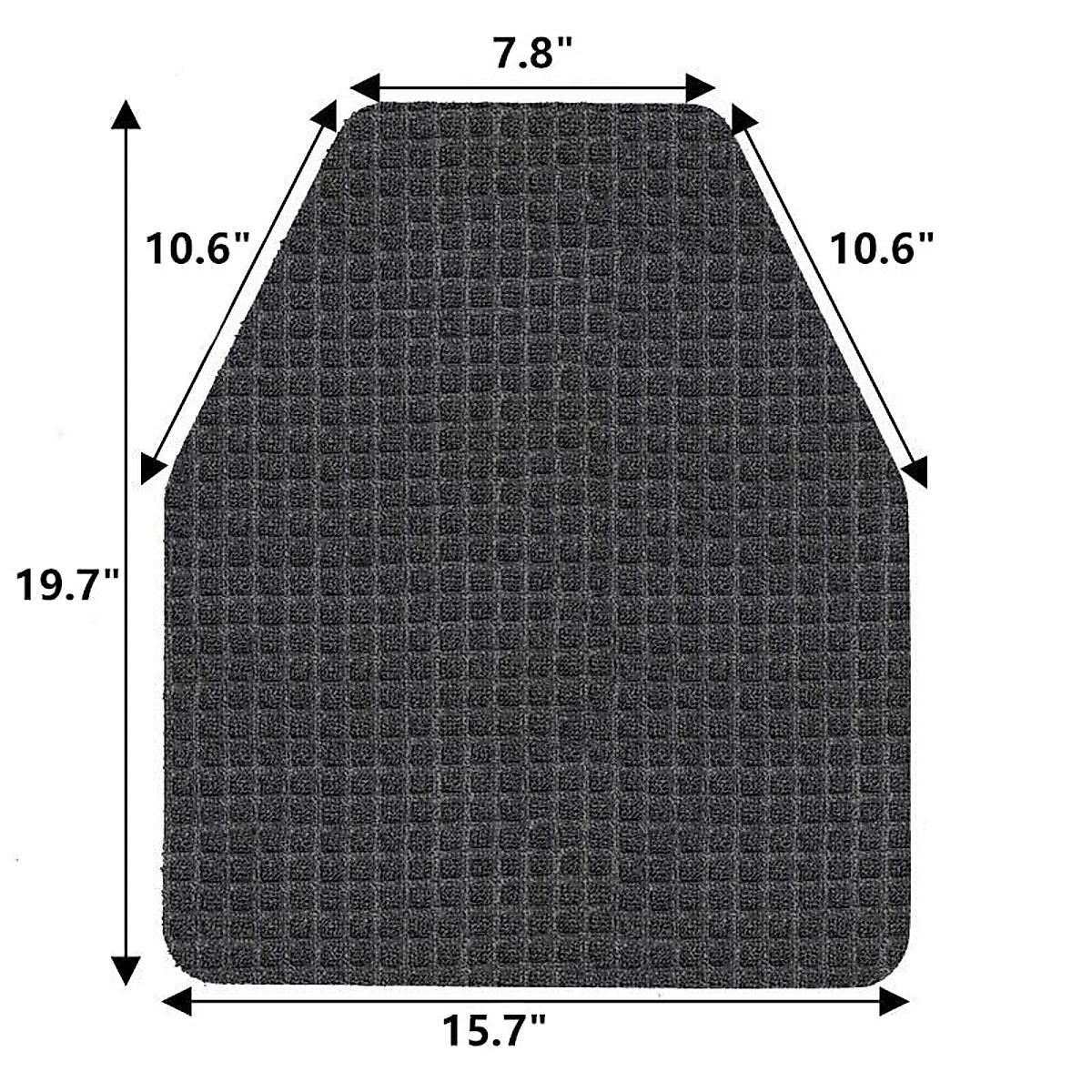 SENCHO GINSYTALIOR 10 Pack Urinal Mats Commercial Eliminating Odor,Urinal Floor Mats,Disposable Toilet Pads for Floor Urine,Splash Mat Pee Pad Black,for Men’s Bathroom,Urine, Restroom