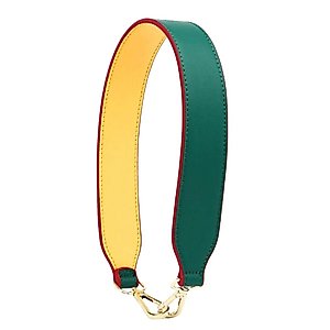 Purse Straps Replacement PU Leather Handbags Strap Shoulder Bag Straps Phone Pendant (Yellow-Green)