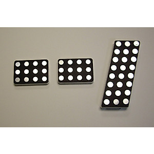All Sales 30CK Black Powder Coat Circle Pedal Kit