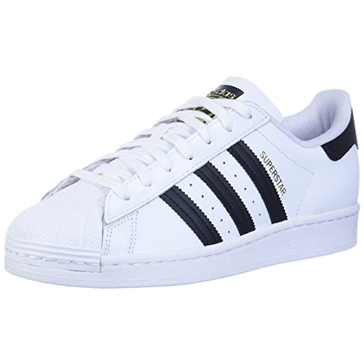 adidas Originals Men's Superstar Sneaker, White/Black/White, 9