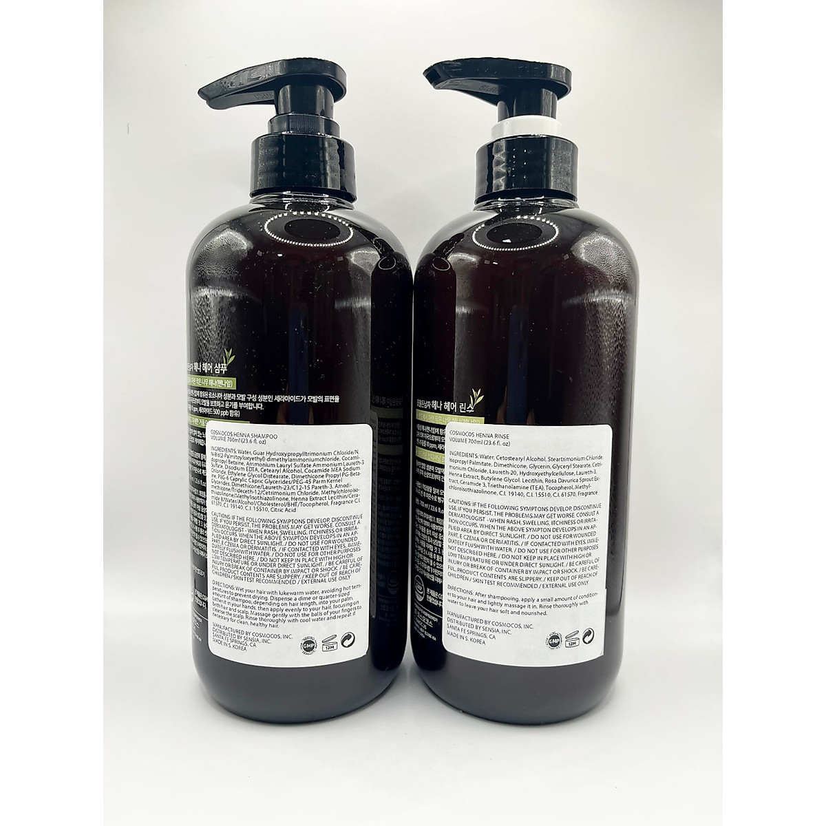 HENNA HAIR SHAMPOO 700ml + RINSE 700ml