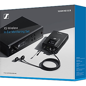 Sennheiser XSW IEM SET Stereo In-Ear Wireless Monitoring System A: 476 to 500 MHz (509146) Bundle with Auray Carrying Bag for Wireless System