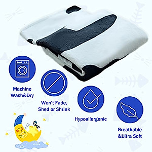 Cat Throw Blanket for Cat Lovers Black Cats Blanket Cat Print Blanket Cute Blankets Cat Plush Blanket Cat Blanket for Women Cat Themed Gifts for Women (50 * 60inchs,cat4)