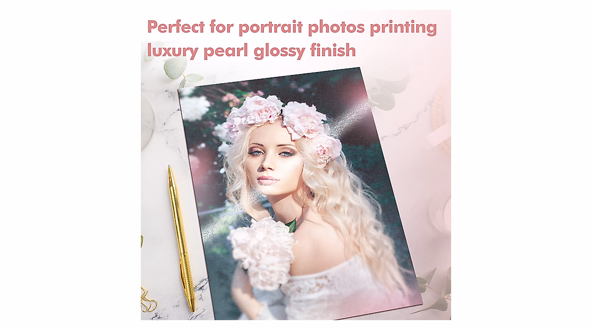 Koala Pearl Glossy Photo Paper 8.5X11 Inches 48LB 30 Sheets Shiny for Inkjet and Laser Printer ...