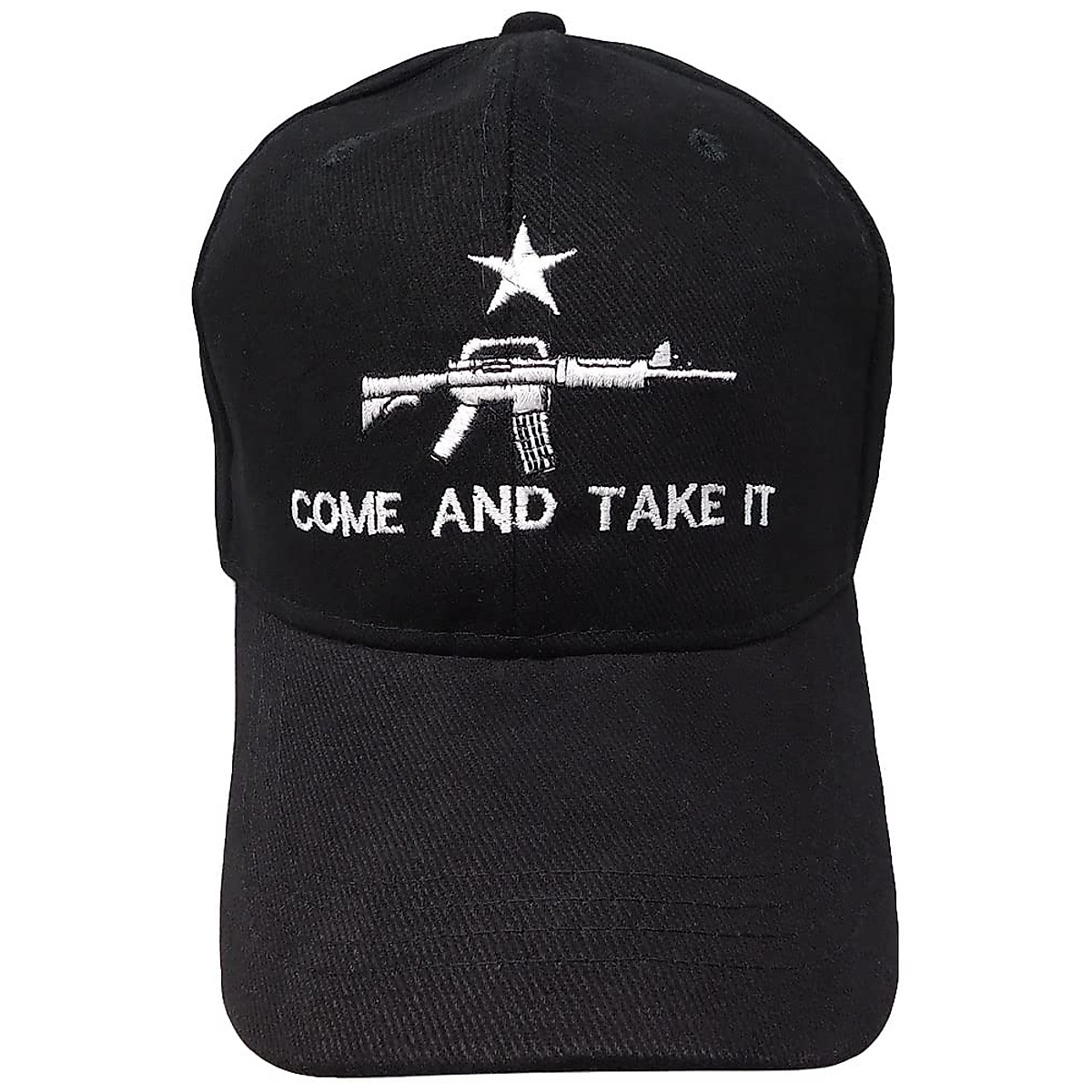 Trade Winds M-4 Come and Take It Cati Black Cotton Adjustable Embroidered Baseball Hat Cap
