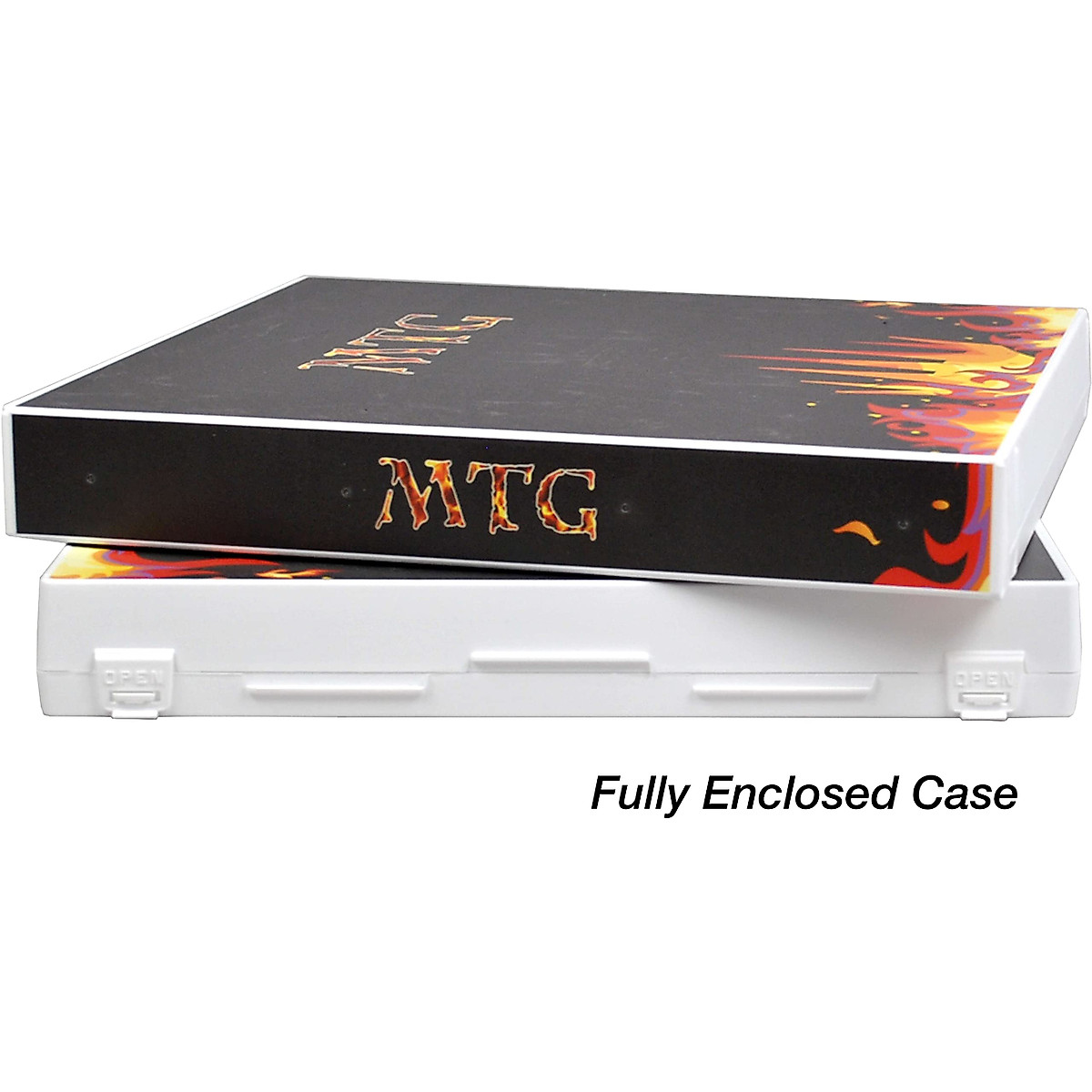 UniKeep Card Storage Case for Magic The Gathering Game with 20 Playing Card Pages - Holds up to 360 MTG Cards (Flames)