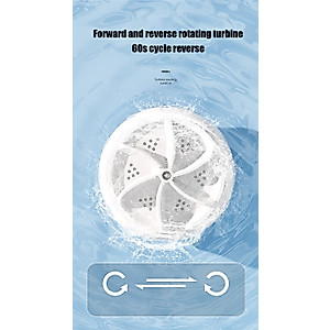 Portable Mini Washing Machine Ultrasonic Turbo Portable Washer with USB for Home Business Travel College House RV Apartment Turbo Washing Machine Cleaning Socks and Dishes