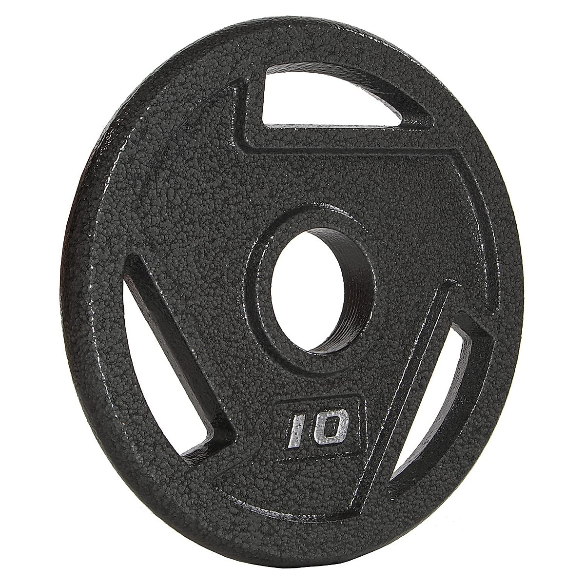 BalanceFrom Powergainz Olympic 2-Inch Cast Iron Plate Weight Plate for Strength Training and Weightlifting,Black POG-AT2IN-10X4