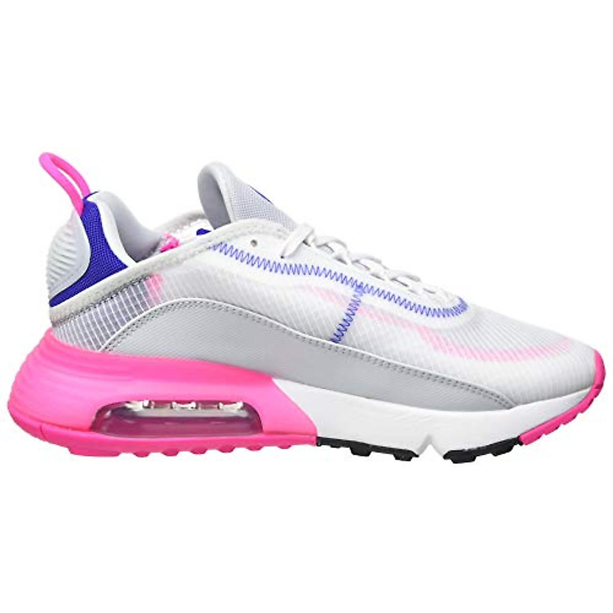 NIKE Women's Running Shoe, White Concord Pink Blast Pure Platinum, 8