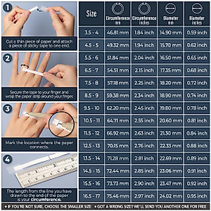 Saco Band Silicone Ring for Women - 3mm Width 2.5mm Thick (Black, Pearl Silver A, Teal B, Dark Blue H- Size 6.5-7 (17.35mm))