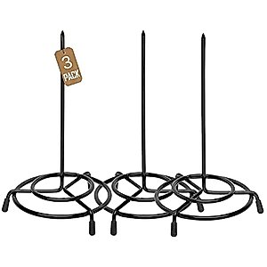 1InTheOffice Wire Receipt Spindle,Black Receipt Holder, "3 Pack" (Black)