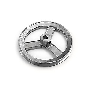 Terre Products - V-Groove/V-Belt Drive Pulley, 6'' Outside Diameter, 1/2" Bore, Die Cast, Z3A Zinc Alloy, Compatible Replacement for Chicago Die Cast 600A