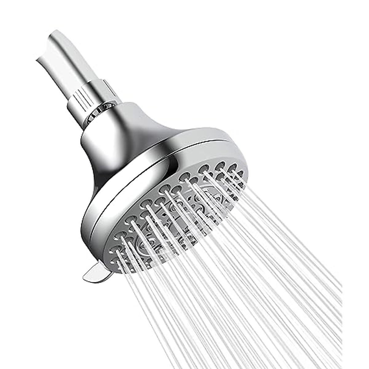 High Presssure Shower head, Premium Chrome Bathroom Fixed Showerhead, 5 Spray Settings Showerheads for Low Water Flow- Excellent Shower Head Replacement for Luxury Shower Experience
