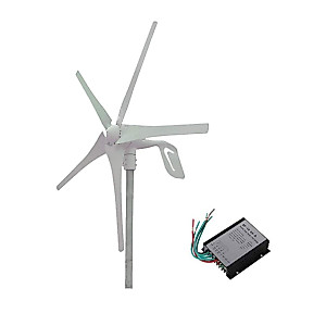 AUECOOR 500W(520W) Solar Wind Power Kit: 120W Mono Flexible Solar Panel + 400W 12V Wind Turbine Generator + Accessories for RV, Boat, Cabin, Trailer, Roofs, Off Grid System, 12V Battery Charging
