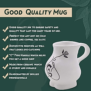 My Little Nugget Pregnancy Mug for Tea and Coffee (14oz) Distinctive Shaped Cute Mug Made from Ceramic Material for Tea and Coffee - Great Idea for Pregnant Mom, Baby Shower, Mother’s Day - White